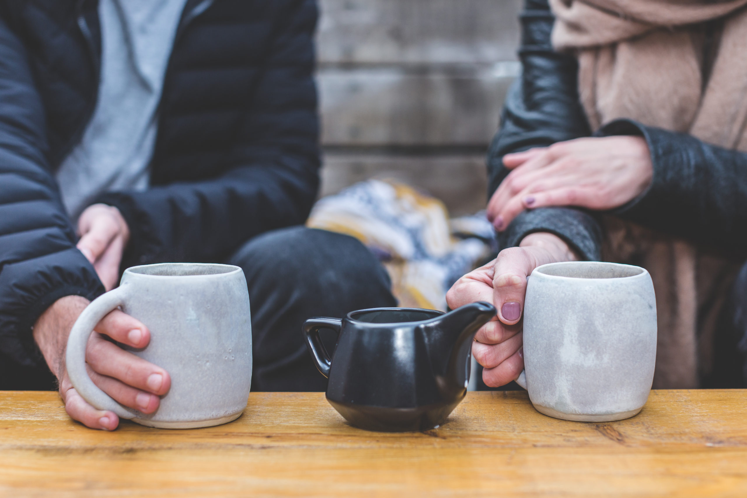 Canva – Man and Woman Having a Tea Conversation